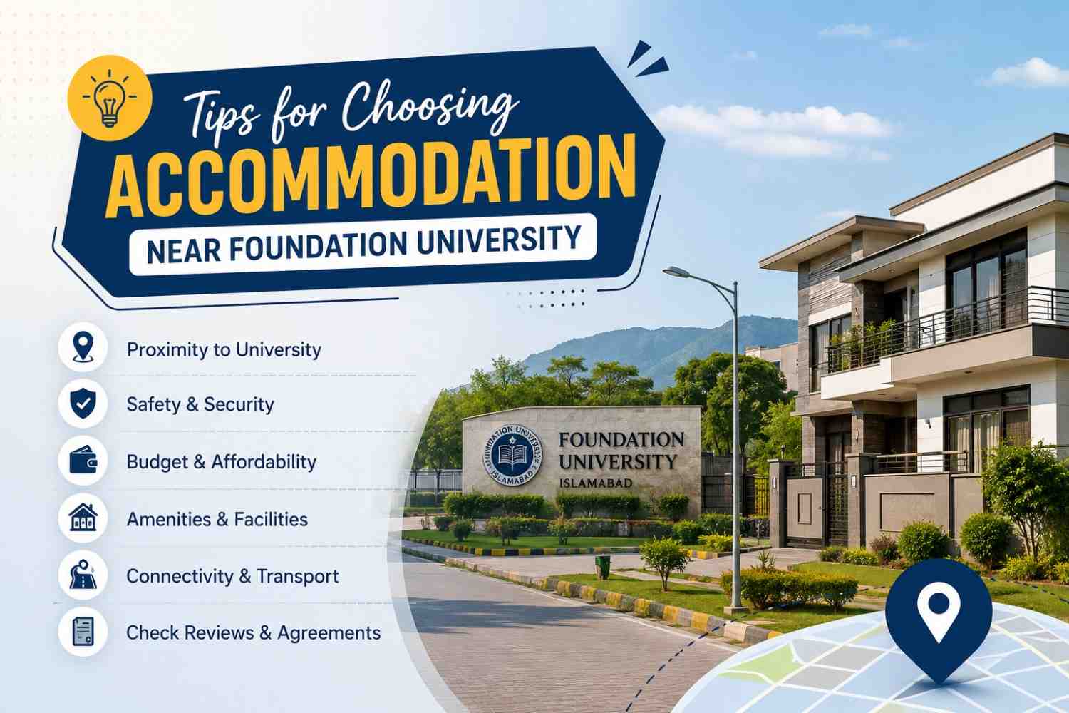 Best Places to Live Near Foundation University Islamabad (2026 Student ...